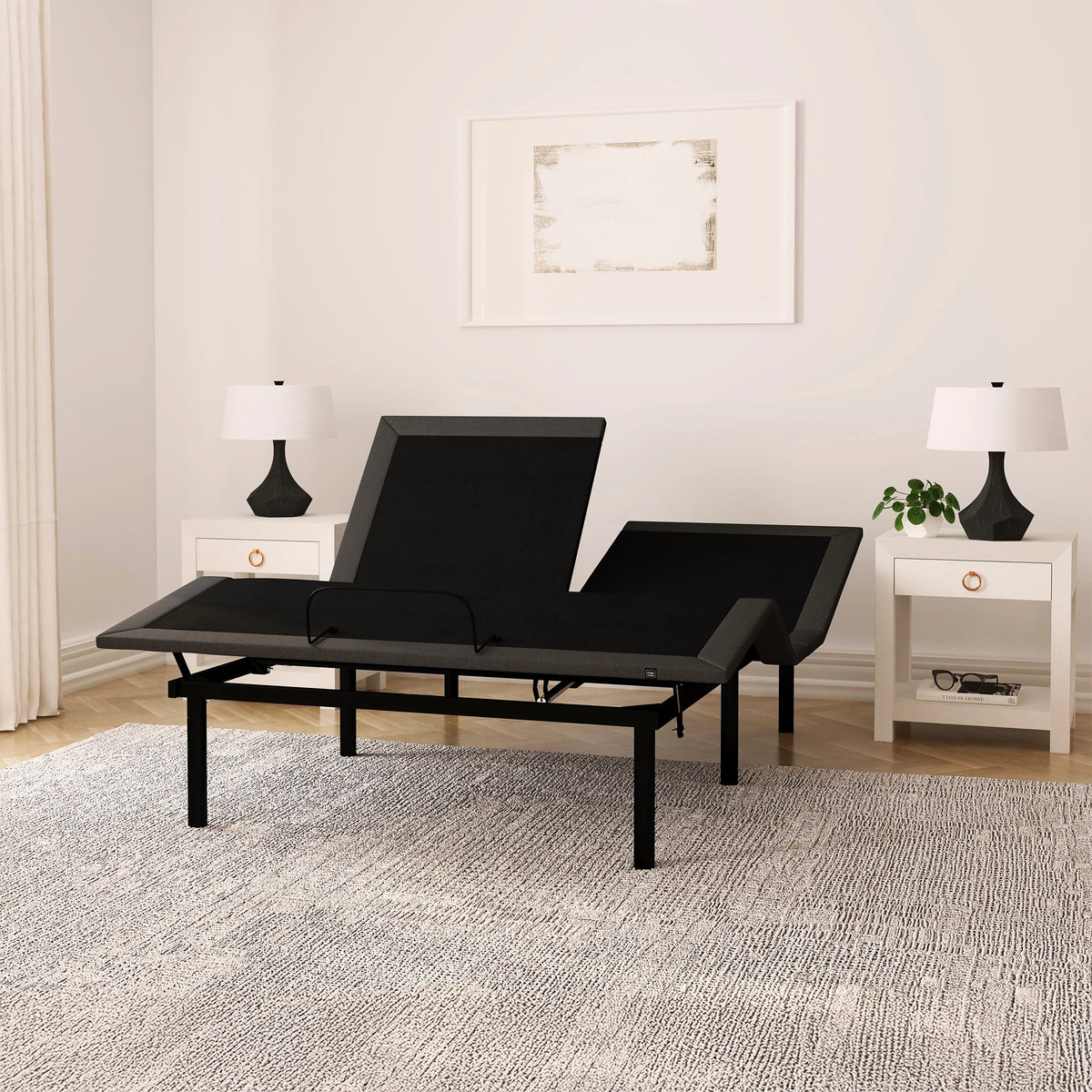 Rize Split Head Adjustable Bed Base - Dual Foot Positioning - 850 lb C