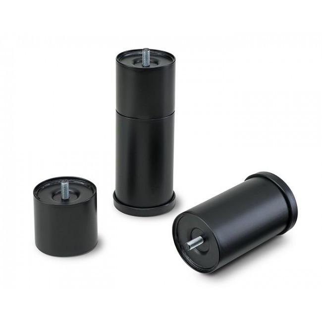 Reverie ABL-825 3-IN-1 Adjustable Bed Legs – Set of 4 Black Powder-Coa